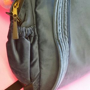 Mossimo Supply Co. | Bags | Mossimo Blue Velour Backpack | Poshmark